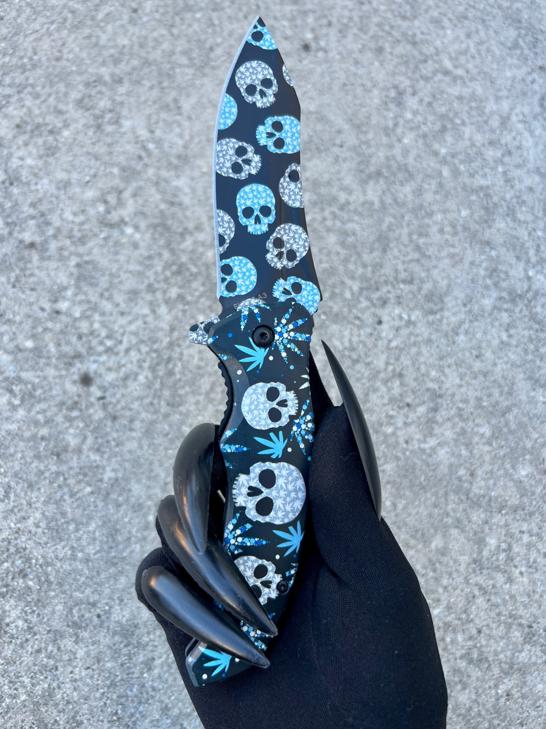 Mary Blue Jane Spring Assisted Blade – Blades For Babes