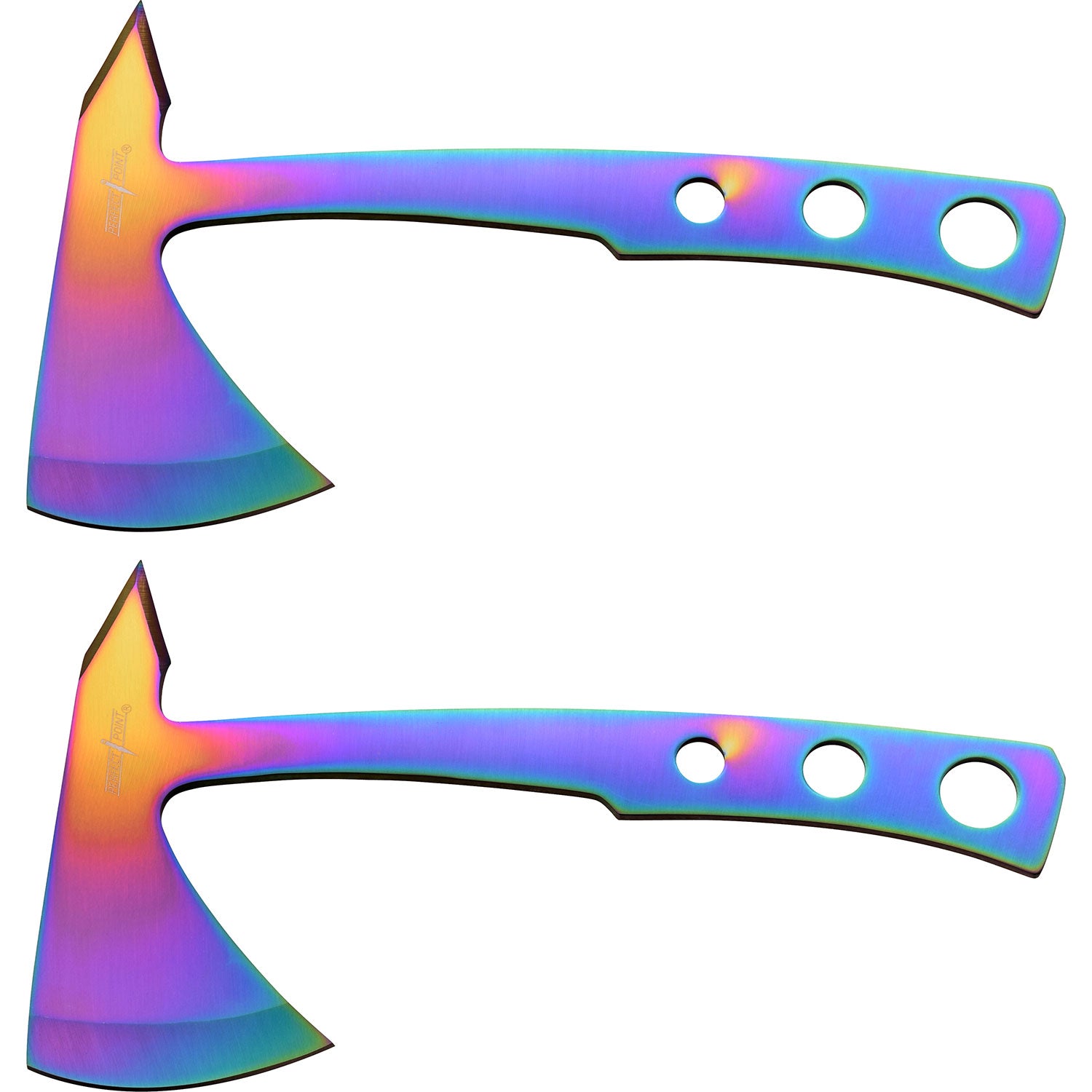 Rainbow Throwing Axes – Blades For Babes