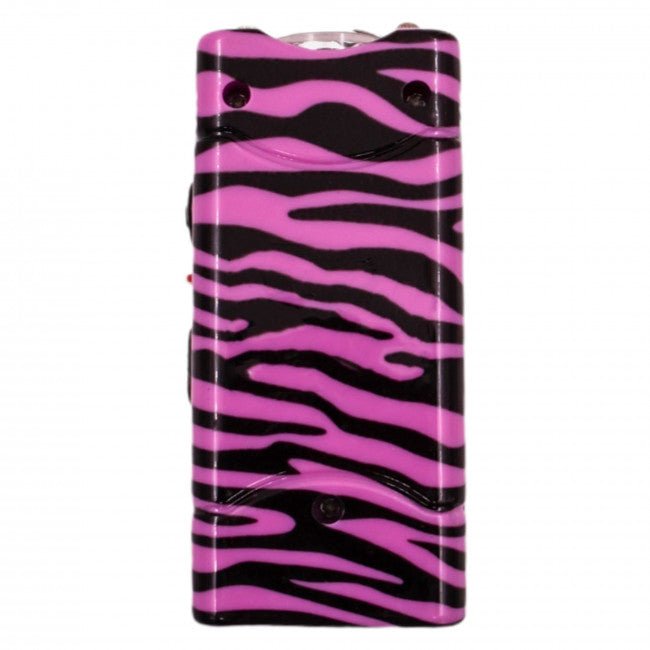 Zebra Striped Rechargeable Stun Gun w/ Flashlight – Blades For Babes