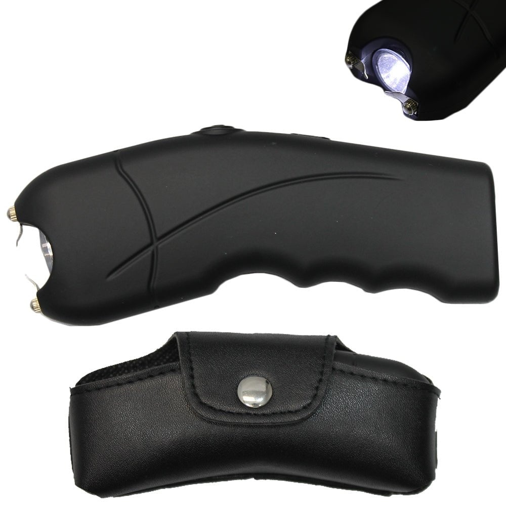 Black Curved Rechargeable Stun Gun – Blades For Babes